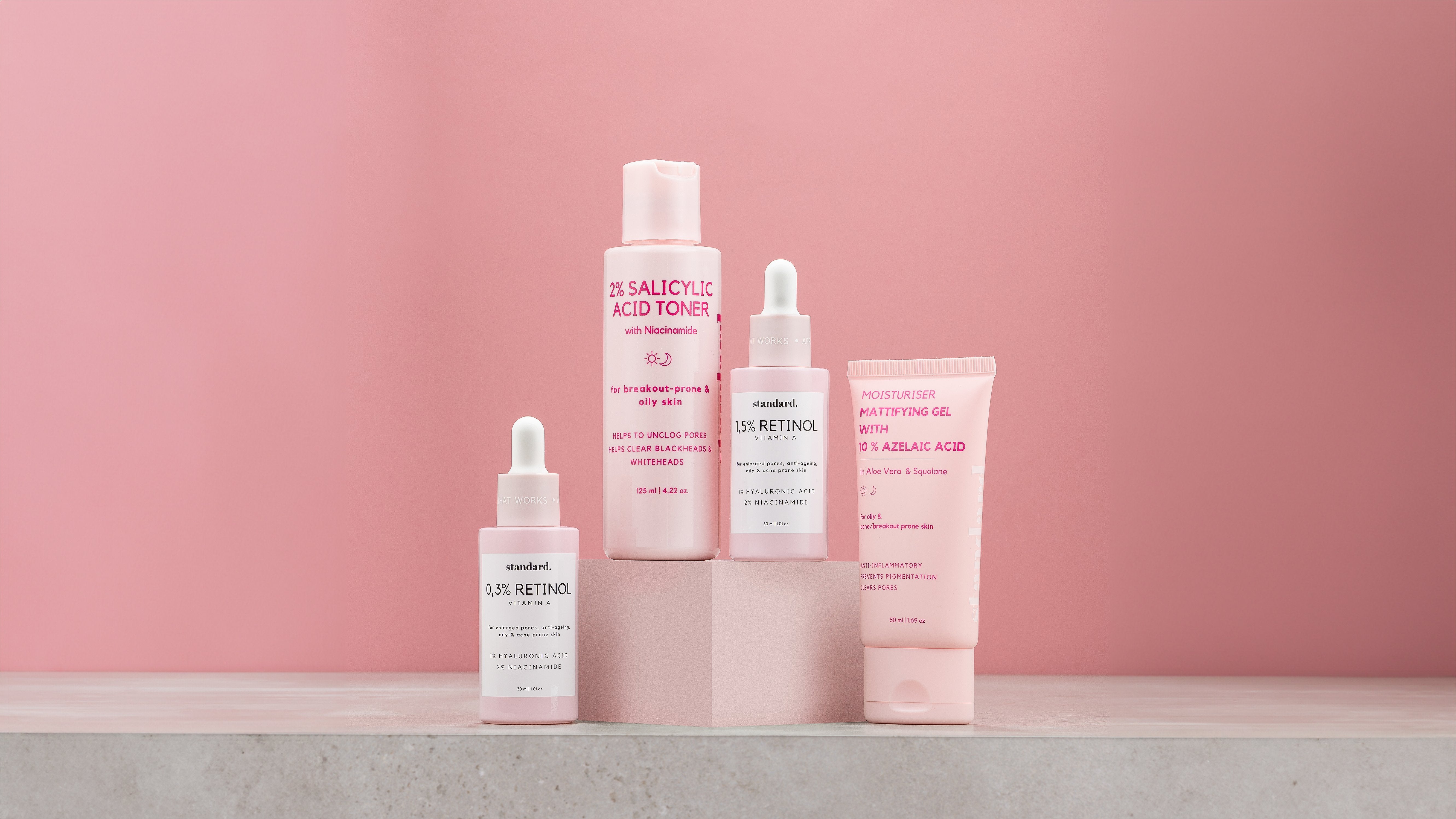 Oily/ Breakout Prone (Pink) – Standard Skin & Beauty
