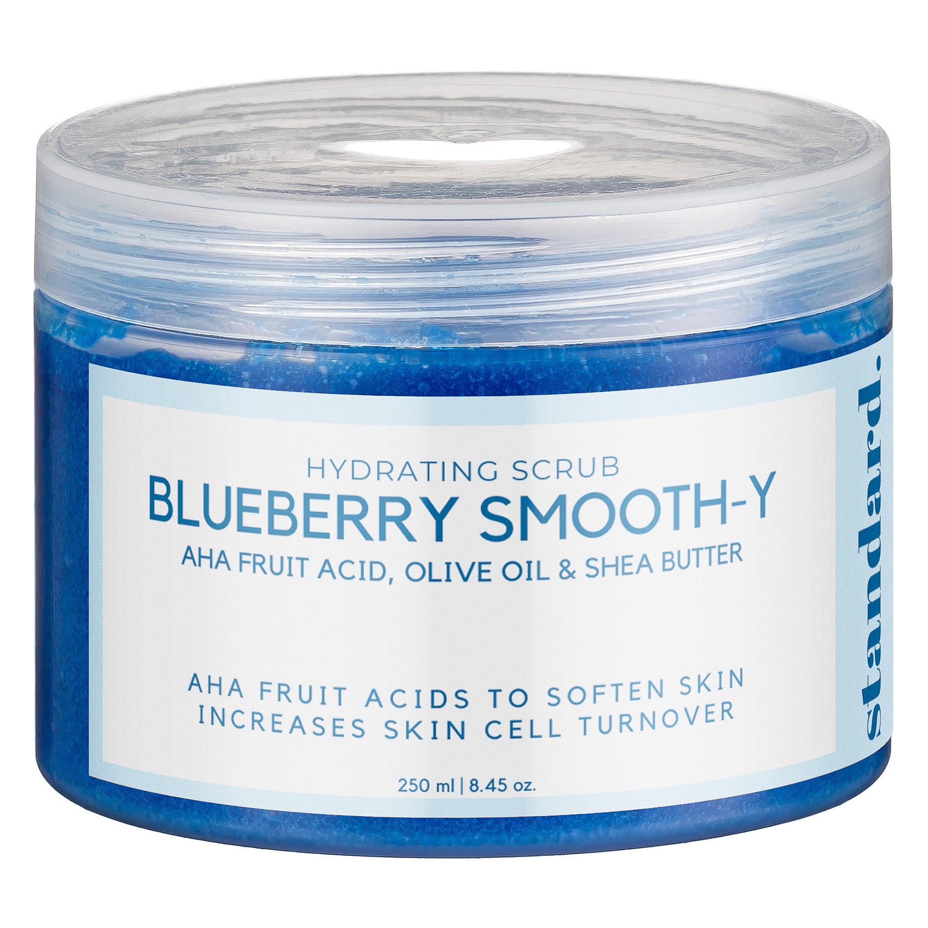 Blueberry Smooth-y Scrub with AHA Fruit Acids – Standard Skin & Beauty
